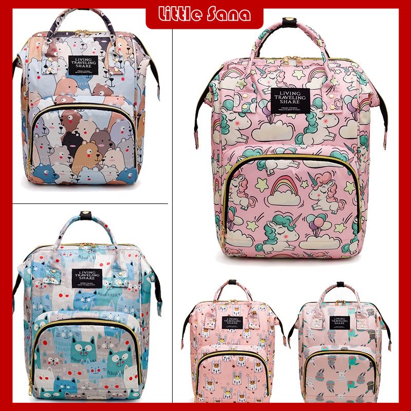 Cartoon Unicorn Mummy Backpack Fashion Baby Diaper Bag Travel Bag ...