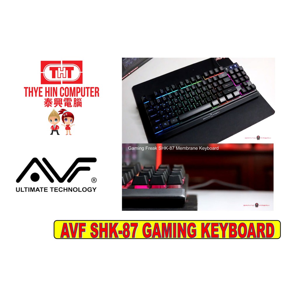 AVF GAMING FREAK SHK-87-NEO MEMBRANE KEYBOARD | Shopee Malaysia