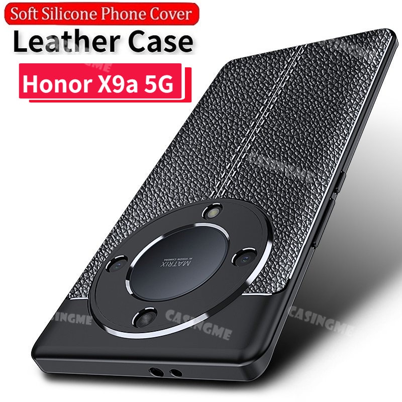 Honor X9A 5G 2023 Casing Shockproof TPU Soft Leather Phone Case For ...