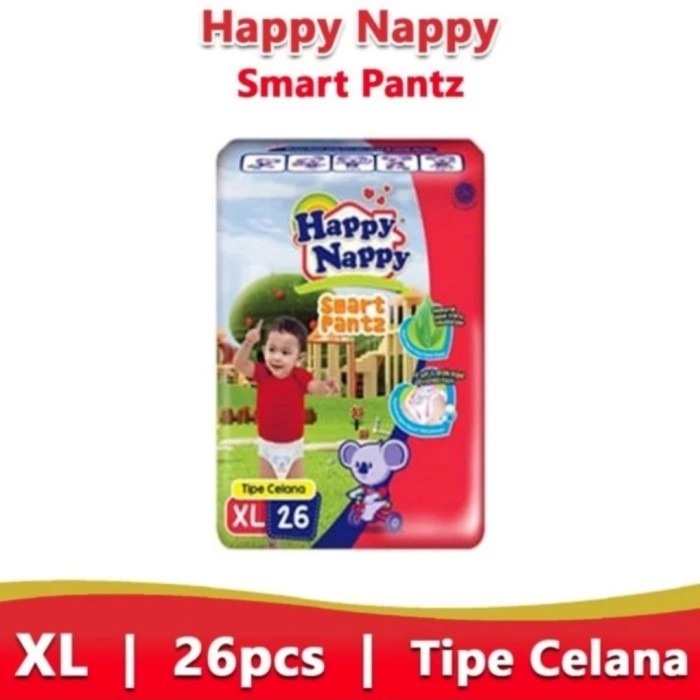 Happy Nappy Smart Pants Baby Diaper Pants XL26 / L30 / M34 / S40 | Shopee Malaysia
