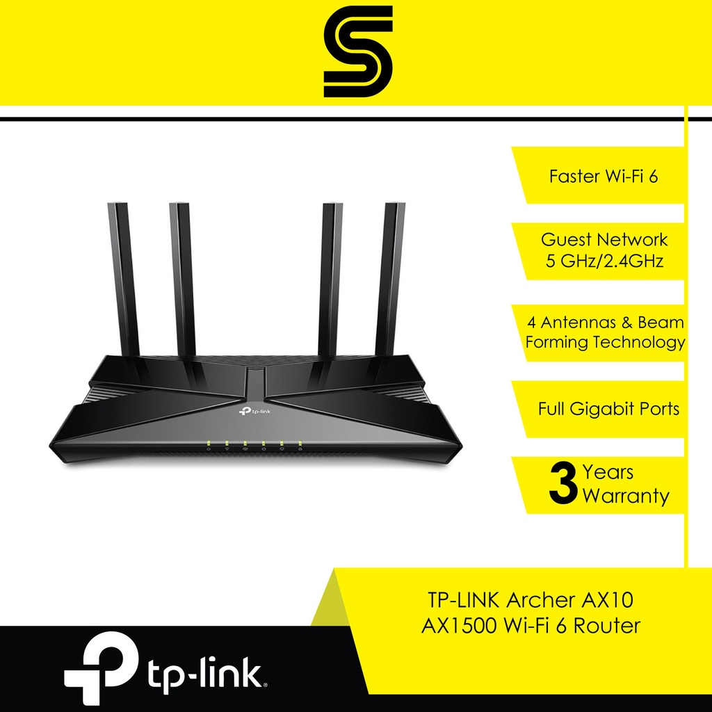 TP-Link Archer AX10 AX1500 WIFI 6 Router | Shopee Malaysia