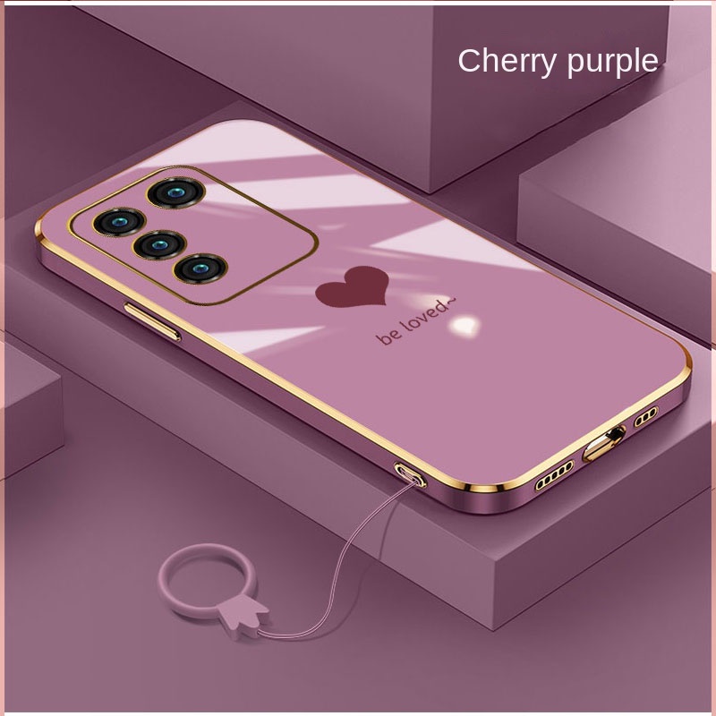 [COD+Finger Ring Strap] Vivo Y17s V27 Pro V27e Love Heart 6D Plating ...
