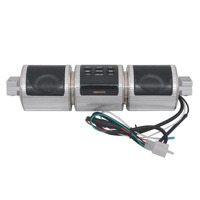 Motorcycle Sound System MP3 Radio Low Bass Stereo Speakers Handlebar ...
