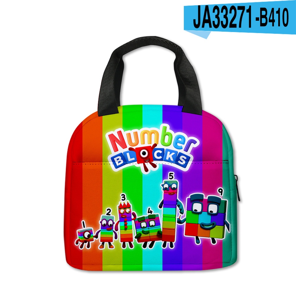 Digital building blocks around the game Numberblocks lunch package ...