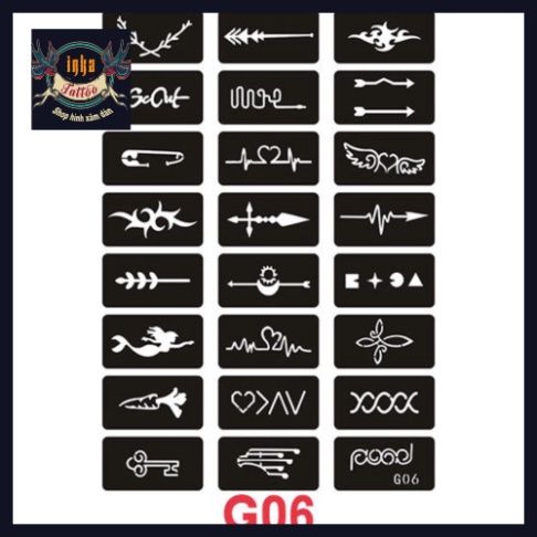 Henna TATTOO MOLD G,K (no ink included) | Shopee Malaysia