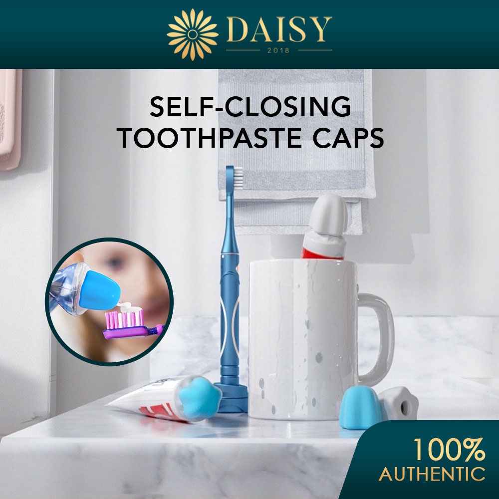 Self-Closing Silicone Toothpaste Caps Toothpaste Cap Manual Toothpaste ...