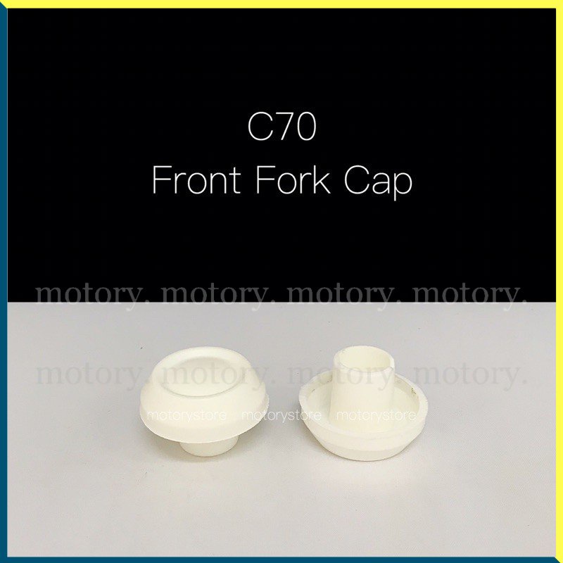 HONDA C70 - FRONT FORK CAP (WHITE) PLASTIC | Shopee Malaysia