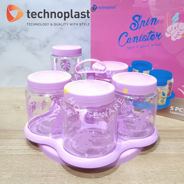 New!! Nobanana New Spin Canister Set 5Pcs Multipurpose Swivel Jars | Shopee Malaysia