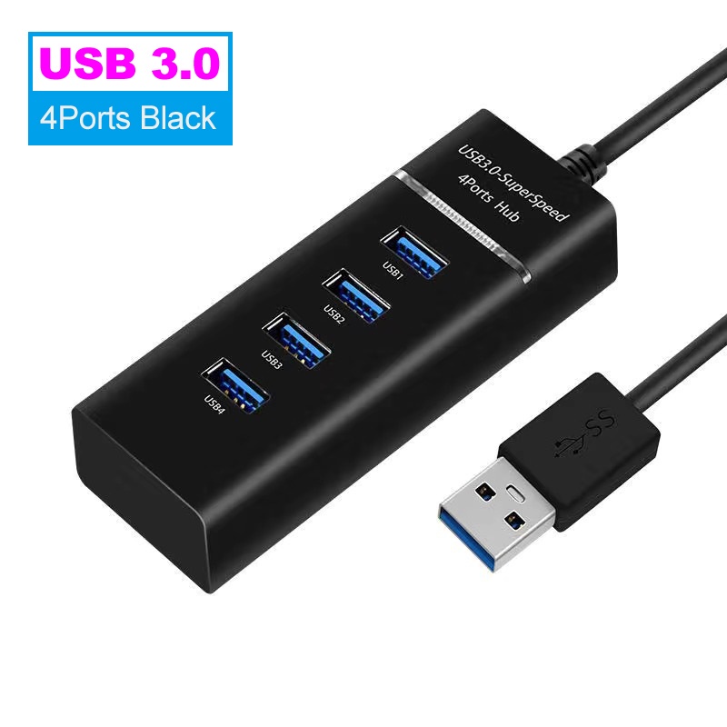 Multi USB Hub 3.0 Extension Cable Splitter Port Hub Extender 4 Port ...