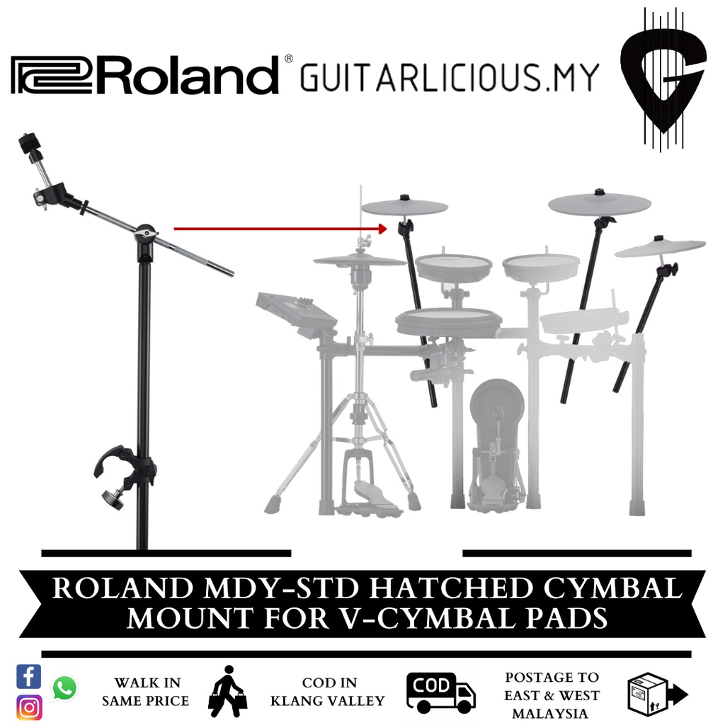Roland MDY-STD Hatched Cymbal Mount for V-Cymbal Pads (MDYSTD/MDY STD ...