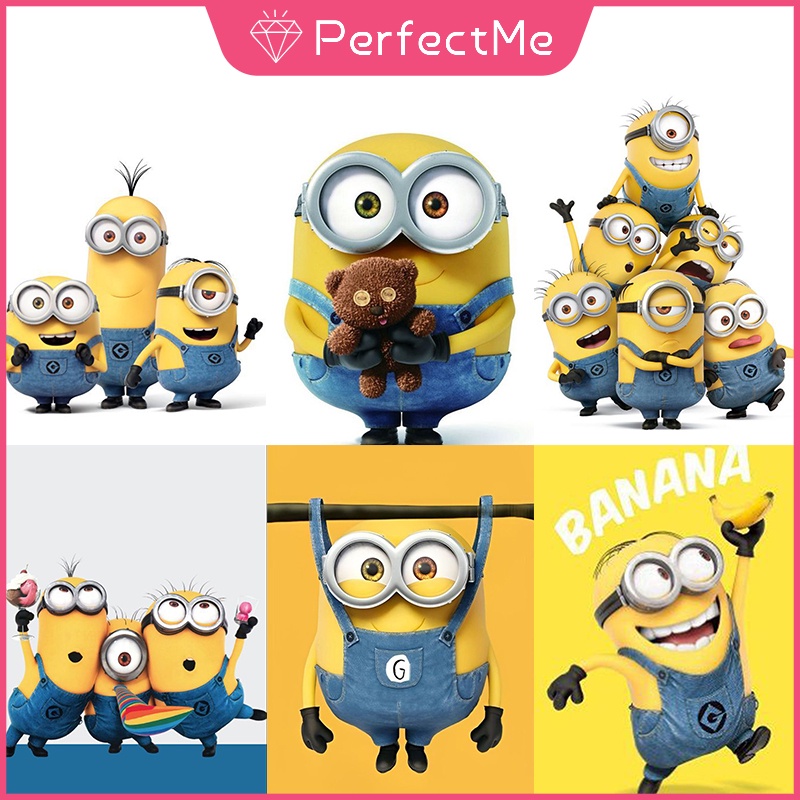 (Ready To Ship) Cartoon Minions 5d Diamond Painting Full of Diamonds ...