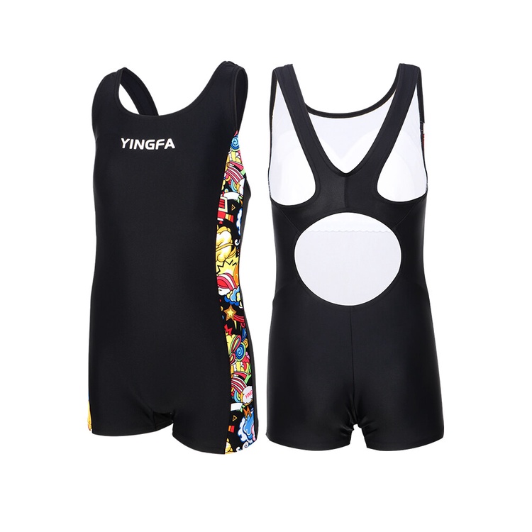 YINGFA Girls One Piece Swimwear Uv50+ Kids Beachwear Teenage Girls ...