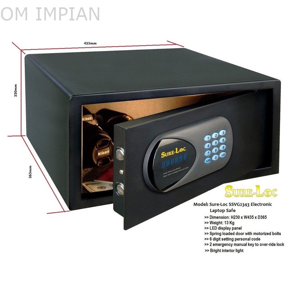 SURE LOC SAFE SSVG 2343 (BLACK) | Shopee Malaysia