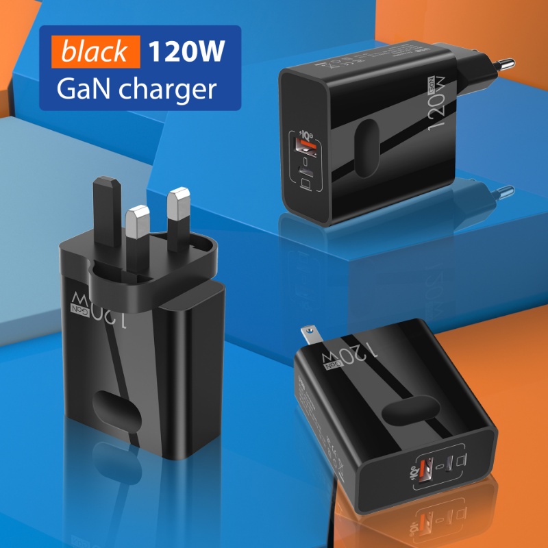 120W GaN Charger Quick Charging QC3.0 PD USB Type C Mobile Phone ...
