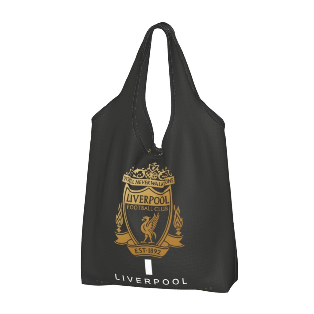 Liverpool F.C Portable Shopping Bag Foldable Carry-On Reusable Shopping ...