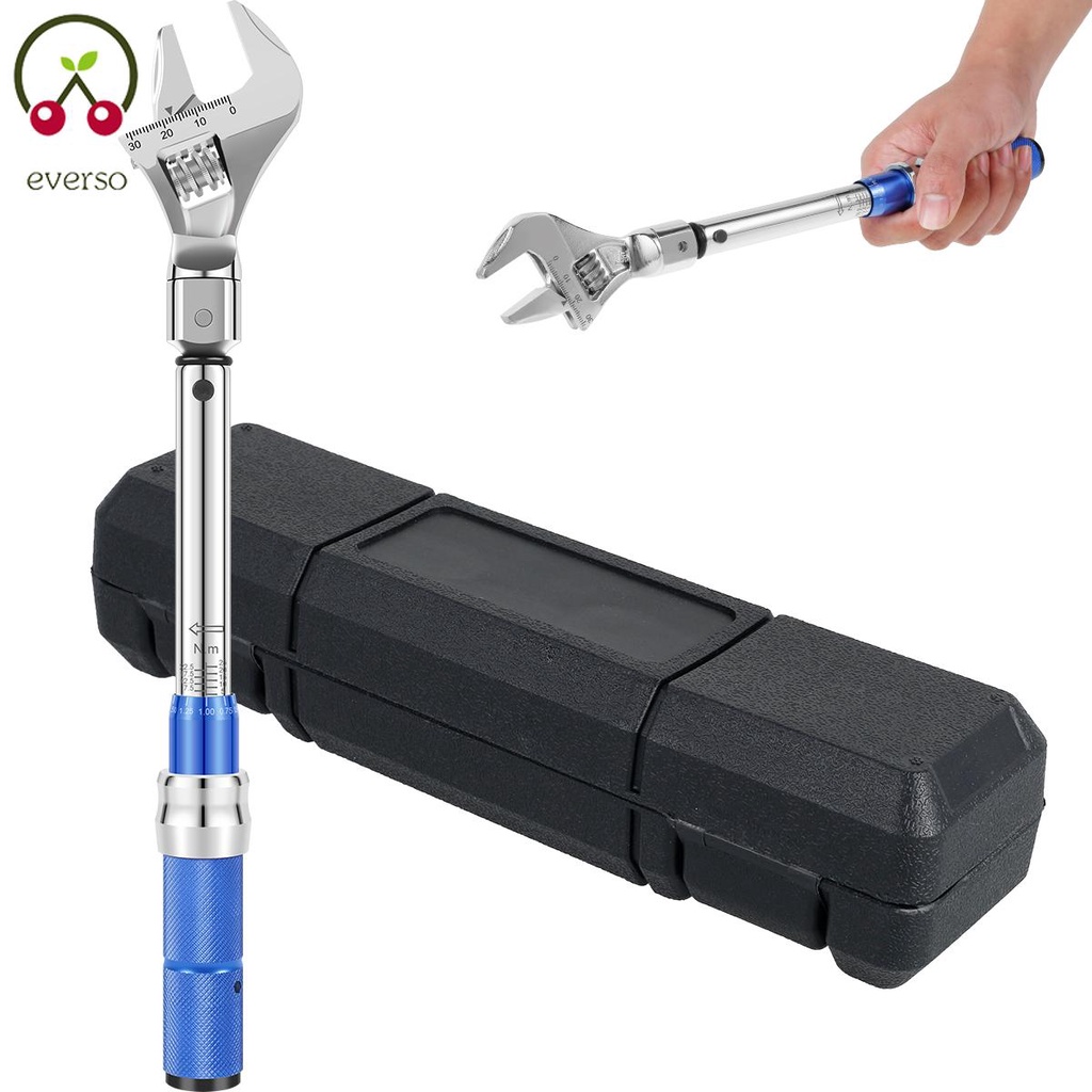 Digital Adjustable Torque Wrench 5-25 NM 30mm Steel Open End Torque Wrench 9×12mm Spanner Hand ...