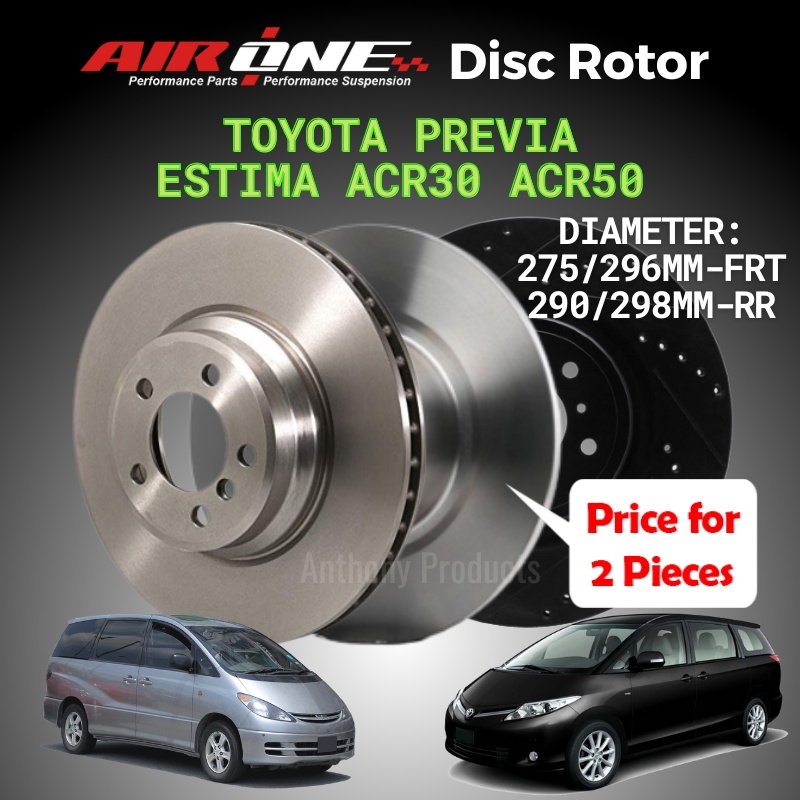 AIRONE Toyota Estima ACR30 (2000-2005) ACR50 (2006-2020) Previa Front ...