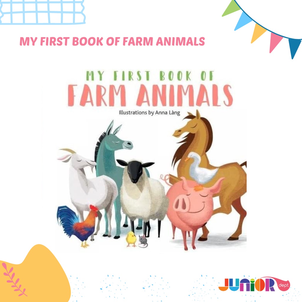 My First Book of Farm Animals / Book About Farm Animals / Board Book ...