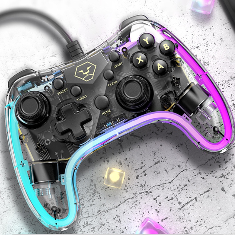 Wired RGB Colorful Controller for Nintendo Switch Console/TV/Set-top ...
