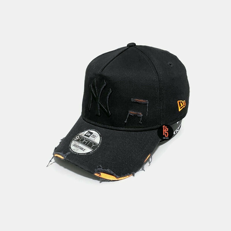 New ERA Hat ORIGINAL A FRAME DAMAGE NEW YORK YANKEES BLACK | Shopee ...