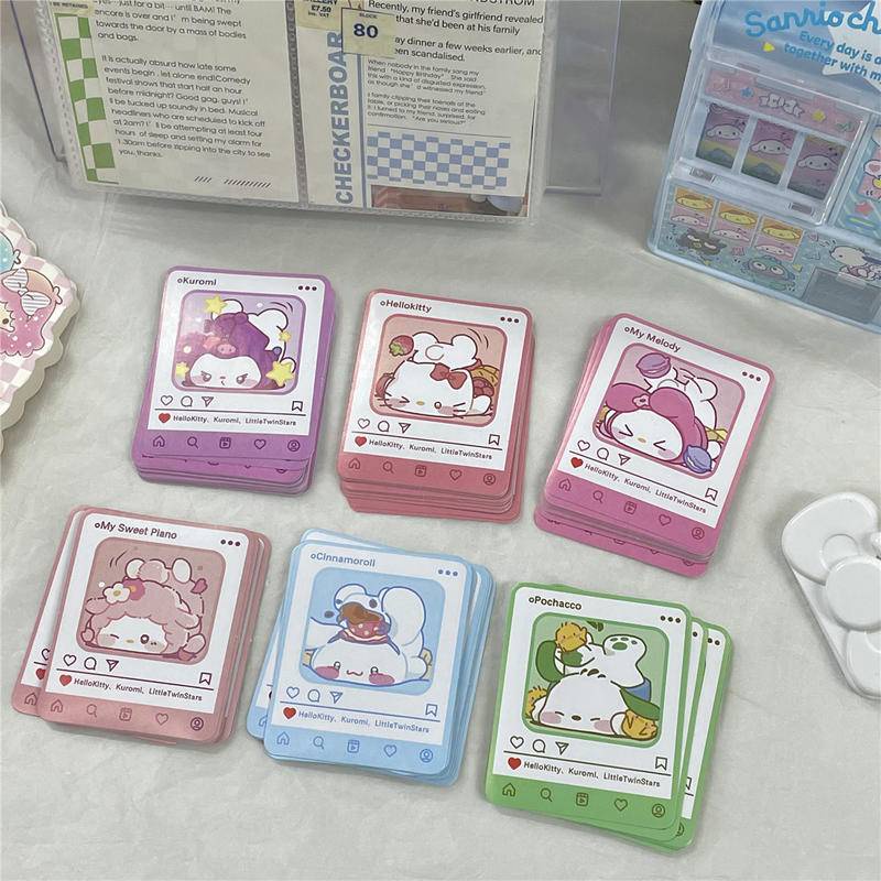 20Pcs Sanrio Kawaii Cartoon Poster Stickers Cute Sticker Diy Diary ...