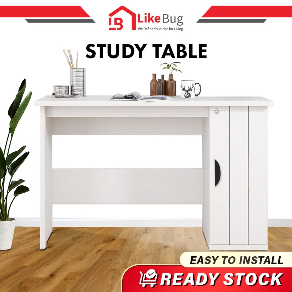 ⚡️LIKE BUG⚡️Writing Table 3ft / 4ft (L:90cm/120cm) Office desk Study ...