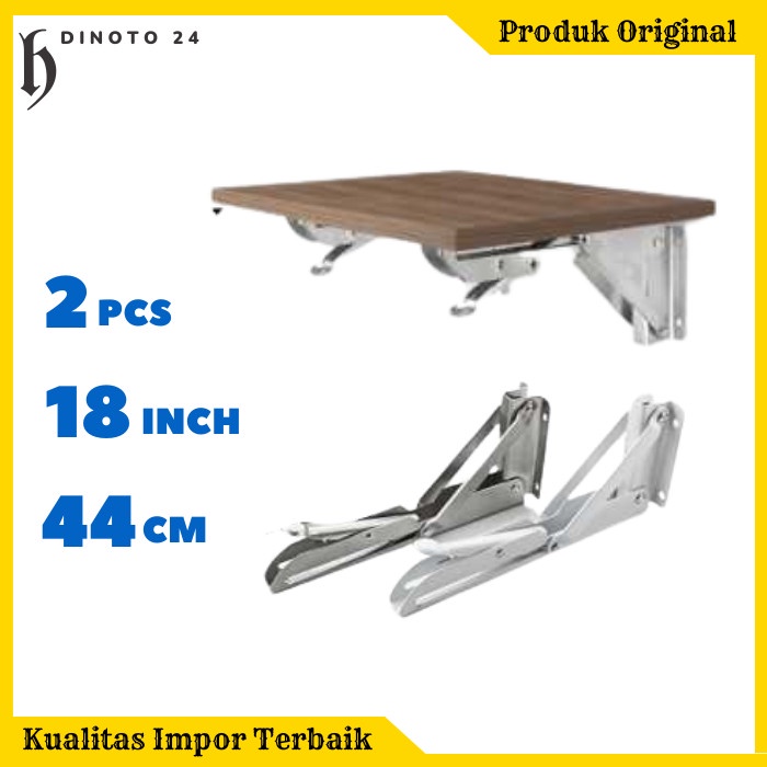 SIKU 2pcs Hinge 18inch Folding Elbow Table And Wall Bracket Weight 65kg ...