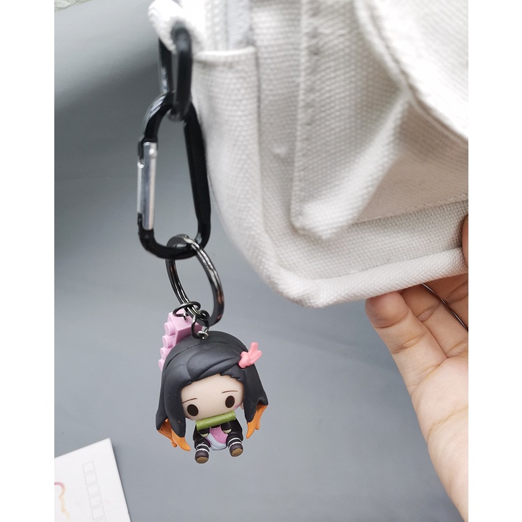 Demon Slayer Mini Keychain Nezuko Tanjiro Zenitsu Inosuke Kimetsu No ...