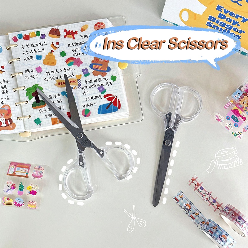 DIY Handmade Scissor Transparent Scissors Paper Cutter Scissors With ...