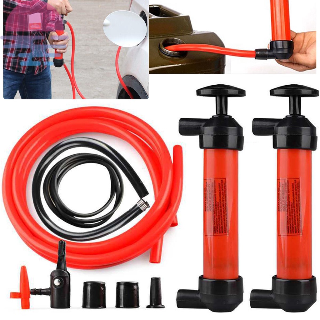Manual Oil Pump Siphon Oil Gas Pump Portable Liquid Air Fuel Fluid Tool ...