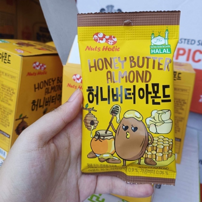 NUTS HOLIC HONEY BUTTER ALMOND 30G | Shopee Malaysia