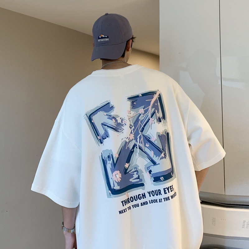 S-7XL Oversized Trendy Brand Men T Shirt Casual Short Sleeve Youth ...