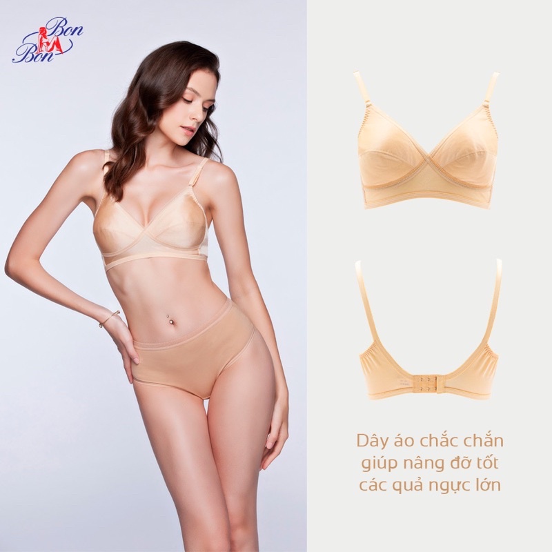 Bon Bon Bon - Basic frameless bra - BSCB6302 | Shopee Malaysia