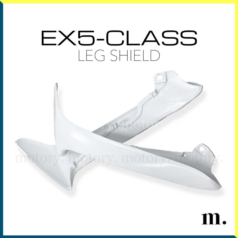 HONDA EX5 CLASS - LEG SHIELD (OEM) R/L KEPAK PUTIH SAYAP EBEY EX5-CLASS ...