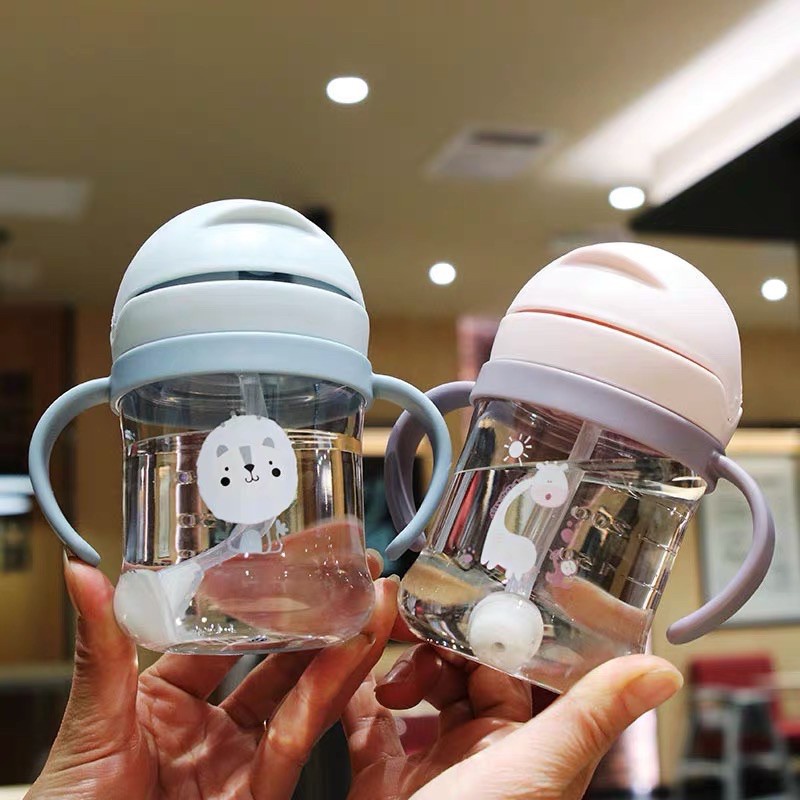 Baby drinking bottle 250ml drink bottle milk bottle anti chocking minim ...