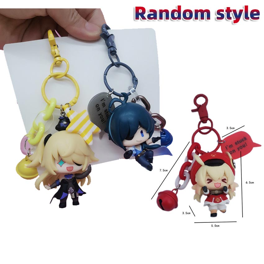 GANTUNGAN New Genshin Impact Keychain - Clear Edge Acrylic - Anime Game ...