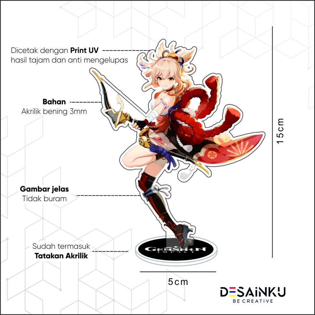 Standee/acrylic GENSHIN IMPACT STAND FIGURE YOIMIYA Edition | Shopee ...