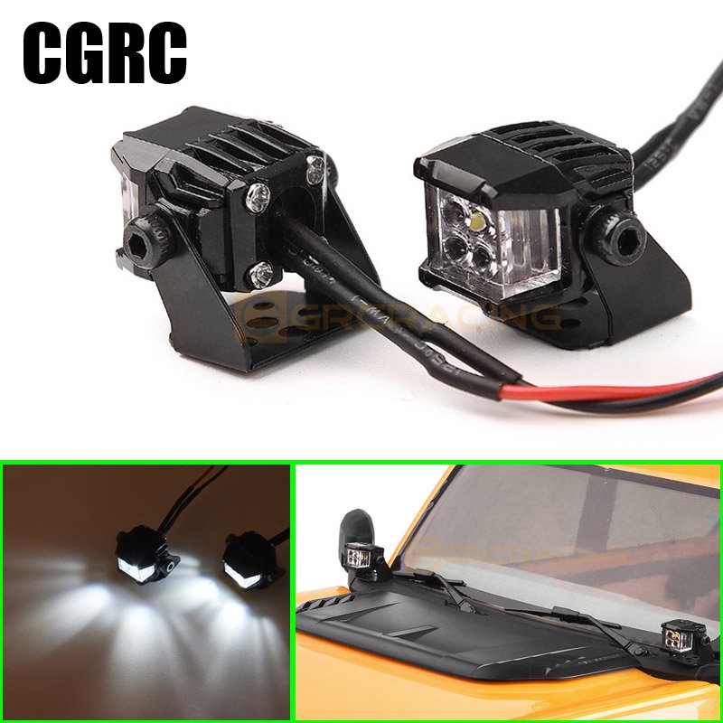 2PCS LED Off-road Light Quad Lens for 1/10 RC Drift Crawler Car Traxxas ...