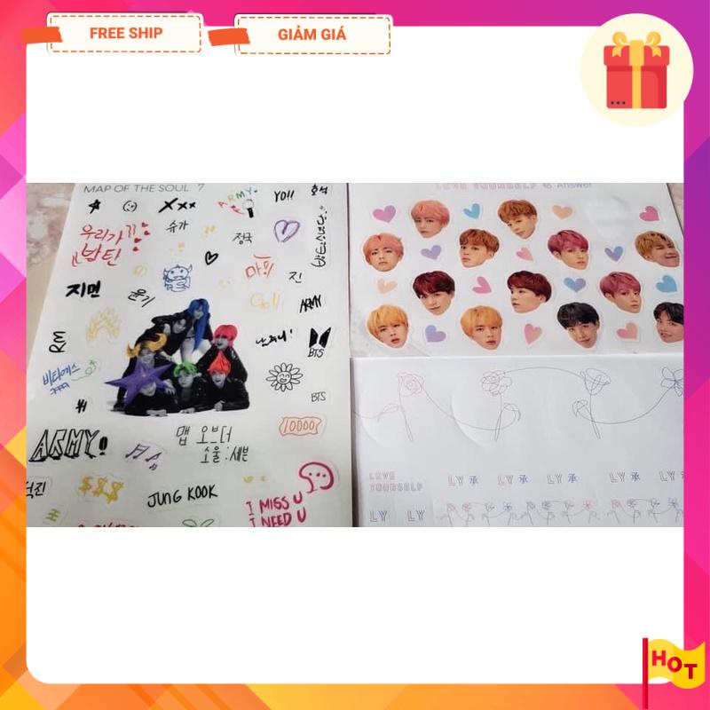 Available stickers, BTS album standee LOVE YOURSELF TEAR, ANSWER ...