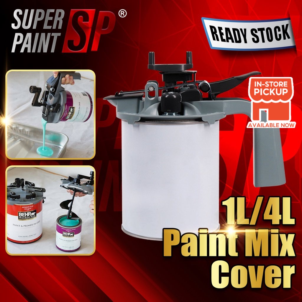 Paint Mix Cover for 1L/4L Paint Can 2K Tinter Paint Mixer Machine ...