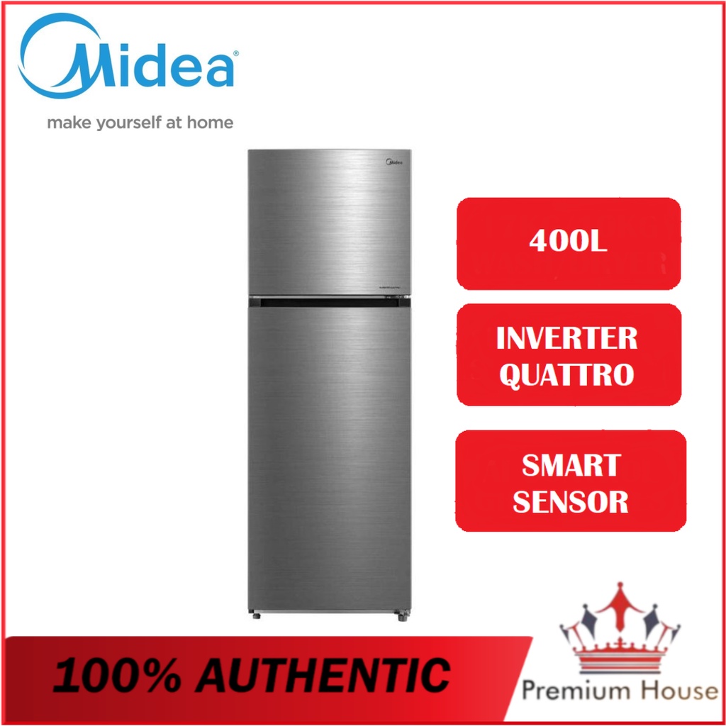 MIDEA MDRT489MTB46-MY 400L l MDRT580MTB46-MY 490L 2-DOOR INVERTER REFRIGERATOR | Shopee Malaysia