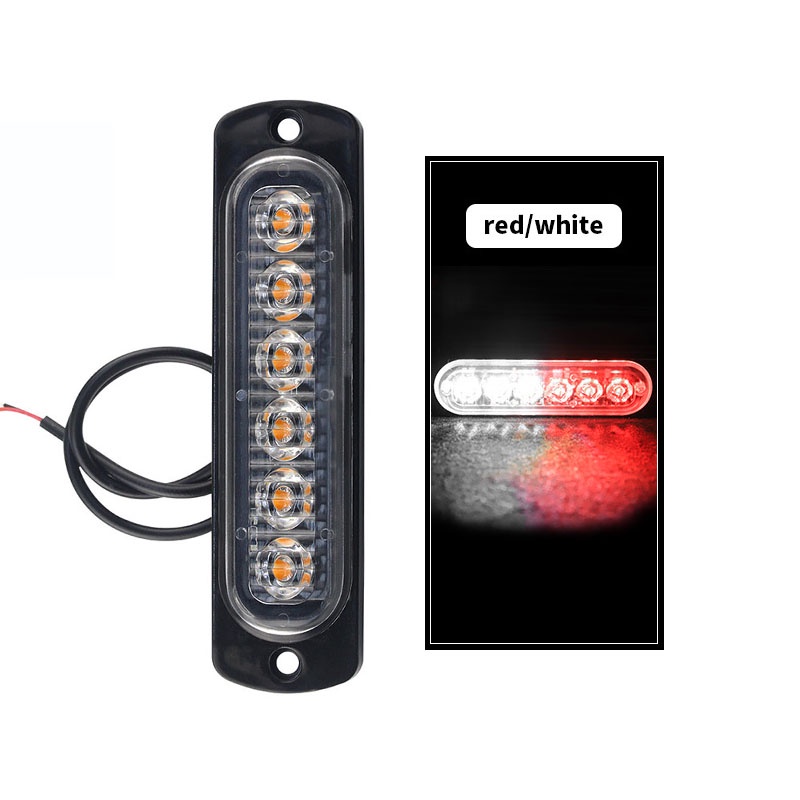 6led car strobe warning light grille flashing breakdown light emergency ...