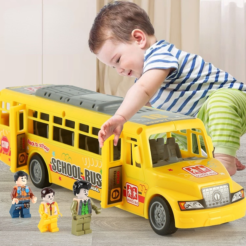 Children Large Size School Bus Toy Boys Girls Simulation Oversized ...