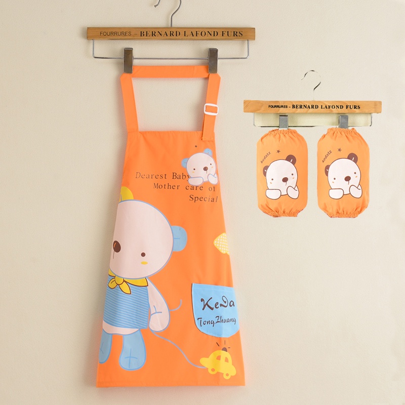 Apron kalis air untuk kanak-kanak besar dan kanak-kanak melukis pakaian ...