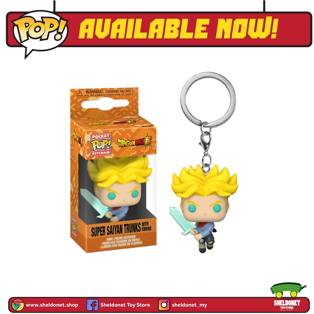 Funko Pocket Pop! Keychain: Dragon Ball Super - Super Saiyan Trunks ...