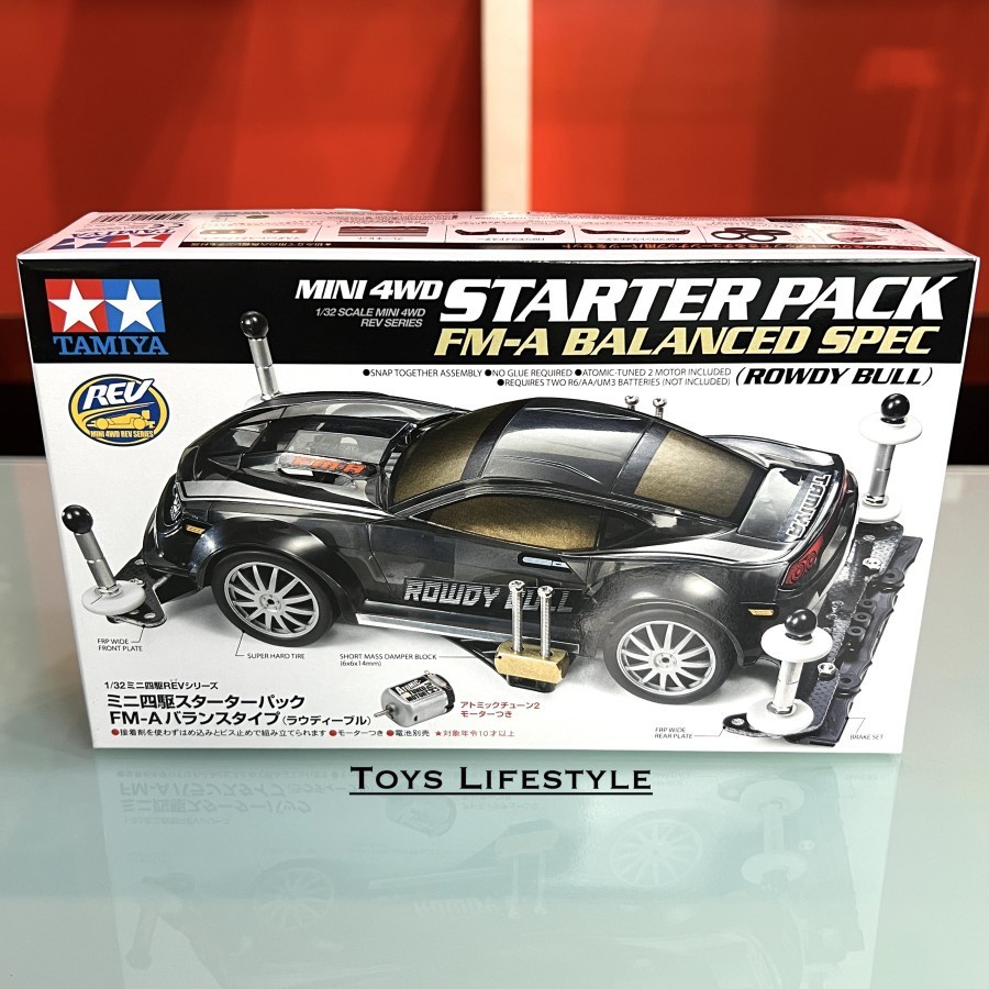 Tamiya Mini 4WD Car Raft Toy - Rowdy Bull Starter Pack (ORIGINAL ...