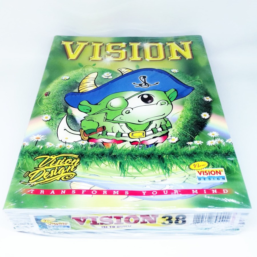 Vision Notebook 38 Sheets (1 pack contains 10 books) | Shopee Malaysia