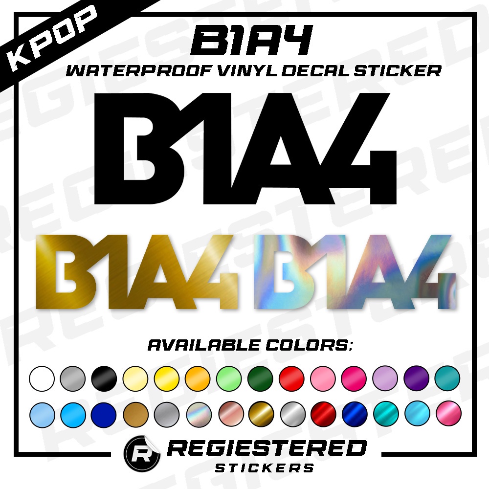 KPOP B1A4 Logo Vinyl Decal Sticker Waterproof | Shopee Malaysia