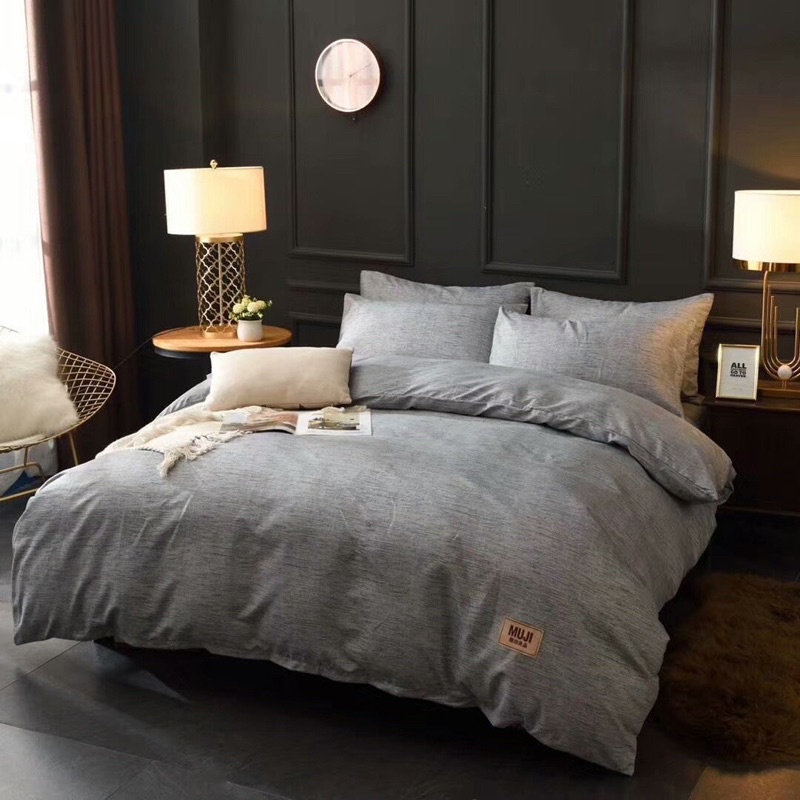 Japanese MUJI nylon bedding set, complete set of 4 parts (all sizes ...