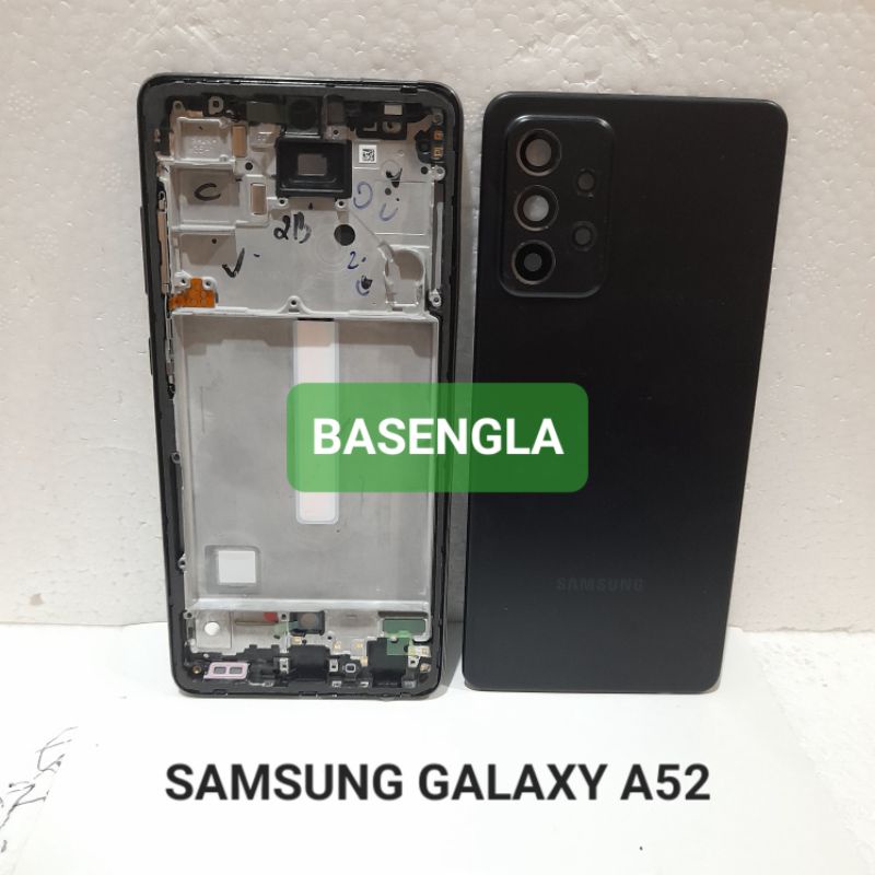 Casing housing casing full set samsung galaxy a52 frame + original ...